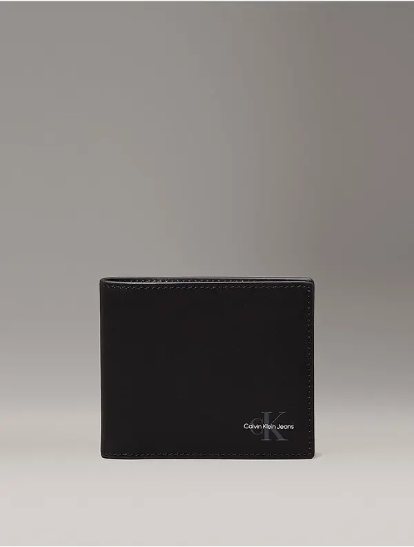 Calvin Klein Monologo Bifold Wallet - Black