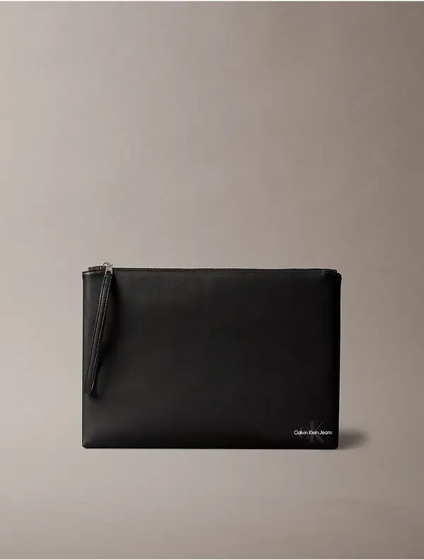 Calvin Klein Monologo Zip Pouch - Black