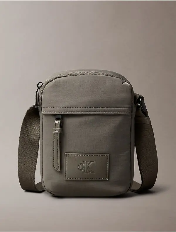 Calvin Klein Nylon Reporter Bag - Beluga