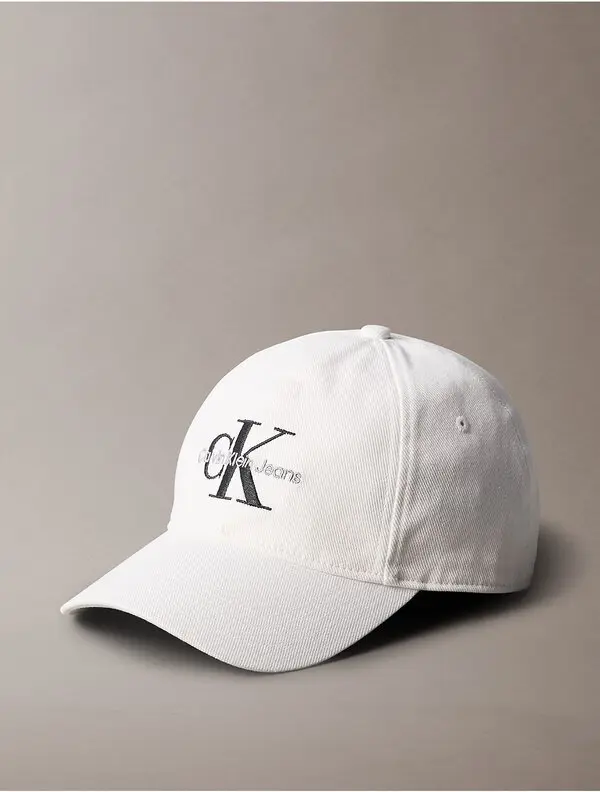 Calvin Klein Embroidered Logo Baseball Cap - Bright White