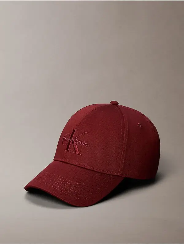 Calvin Klein Embroidered Logo Baseball Cap - Fired Brick