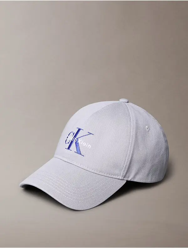Calvin Klein Embroidered Logo Baseball Cap - Lilac Gray