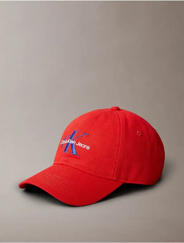 Calvin Klein Embroidered Logo Baseball Cap - Red Alert