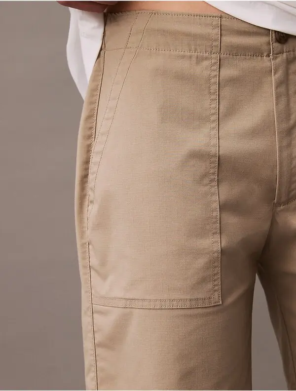 Calvin Klein Ripstop Utility Shorts - Vintage Khaki