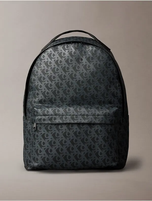 Calvin Klein Allover Monogram Backpack - Black