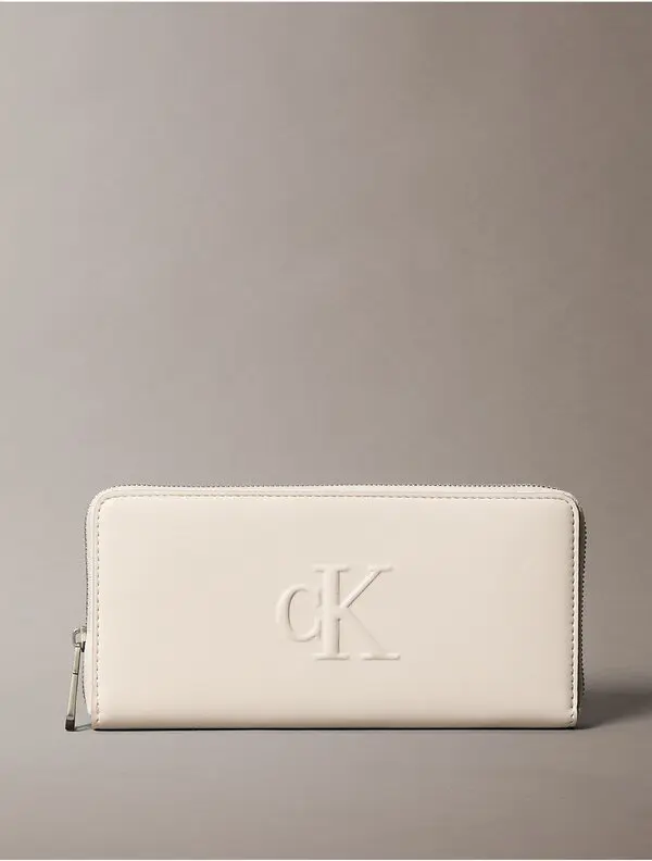 Calvin Klein Sculpted Impression Zip Wallet - Morn