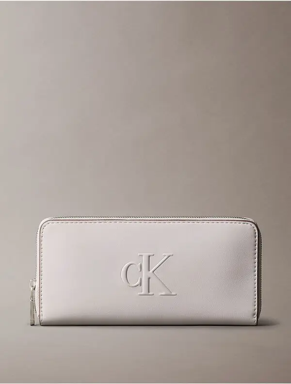 Calvin Klein Sculpted Impression Zip Wallet - Wind Chime