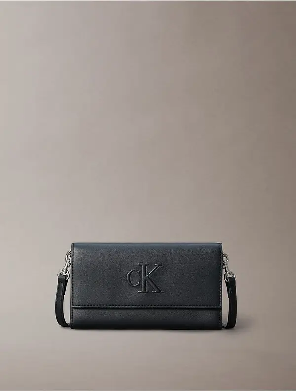 Calvin Klein Sculpted Impression Mini Wallet Bag - Black