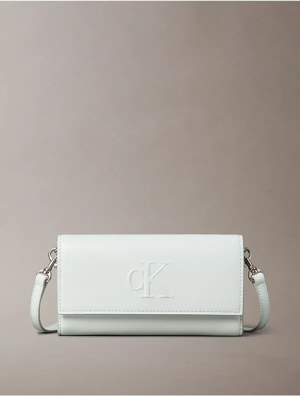 Calvin Klein Sculpted Impression Mini Wallet Bag - Sky Gray