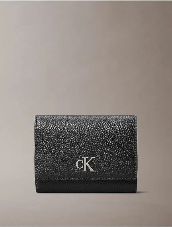 Calvin Klein Archive Hardware Trifold Wallet - Black