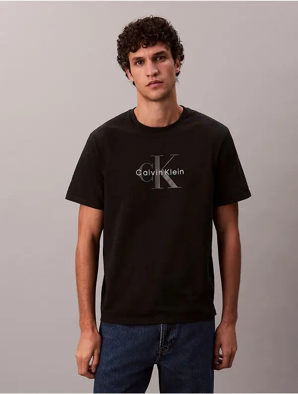 Calvin Klein Monologo Tee - Black
