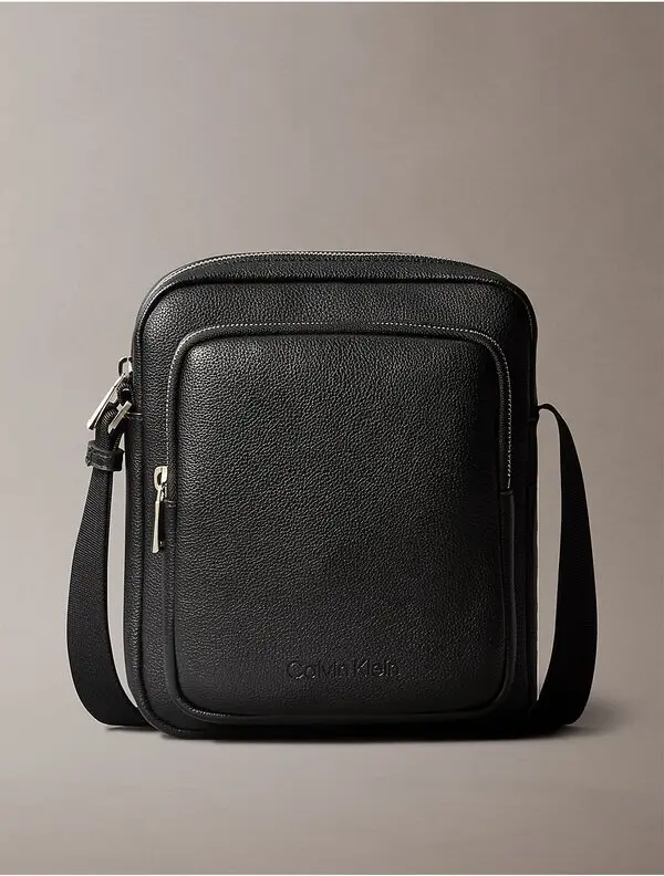 Calvin Klein Micro Pebble Reporter Bag - Black