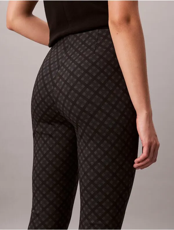Calvin Klein Ponte Skinny Fit Pants - Black