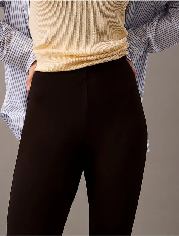 Calvin Klein Ponte Skinny Fit Pants - Black