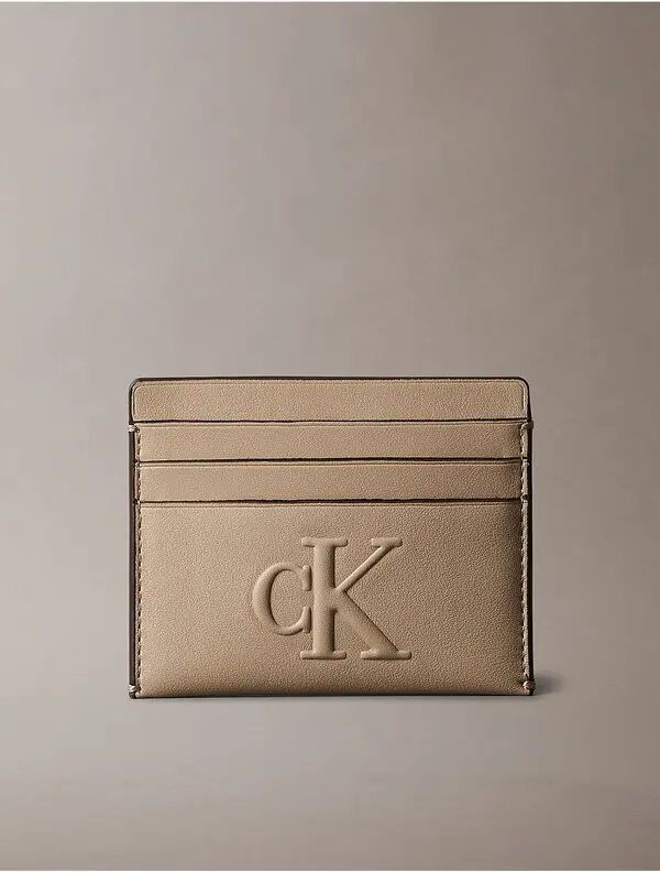 Calvin Klein Sculpted Impression Card Case - Crockery