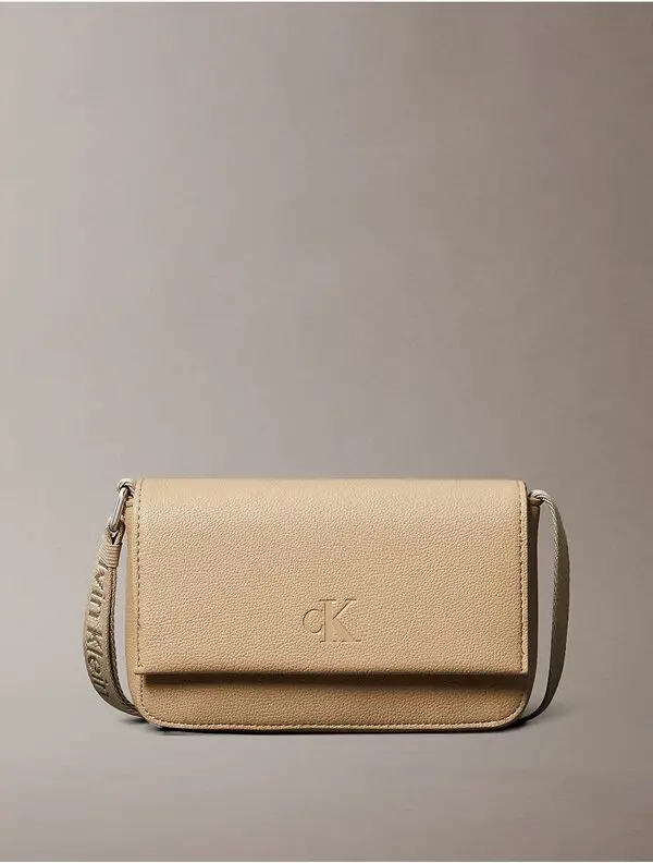 Calvin Klein Phone Flap Crossbody Bag - Crockery
