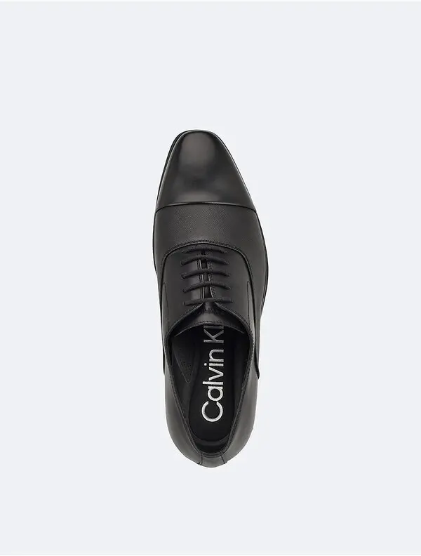 Calvin Klein Leather Dress Shoe - Black