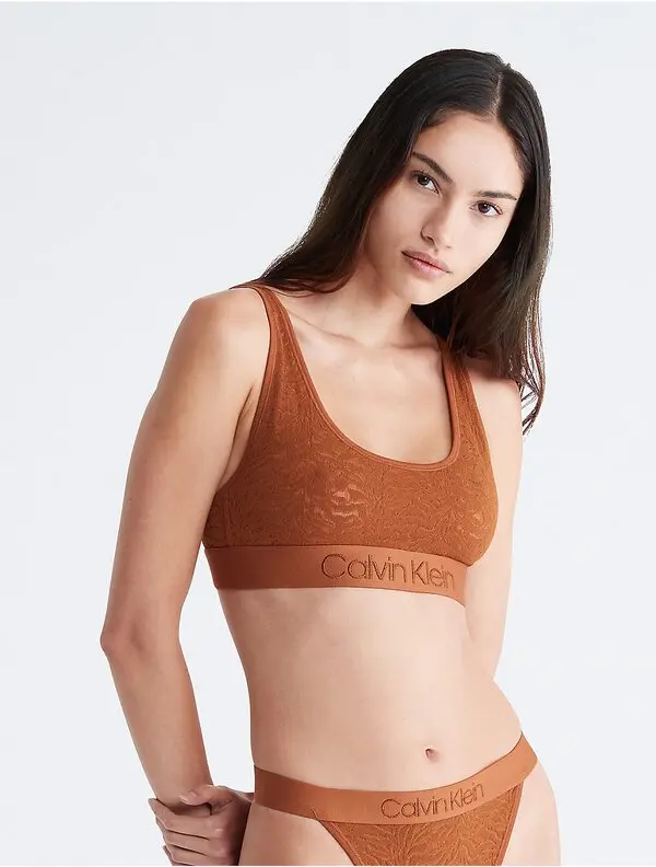 Calvin Klein Intrinsic Unlined Bralette - Warm Bronze