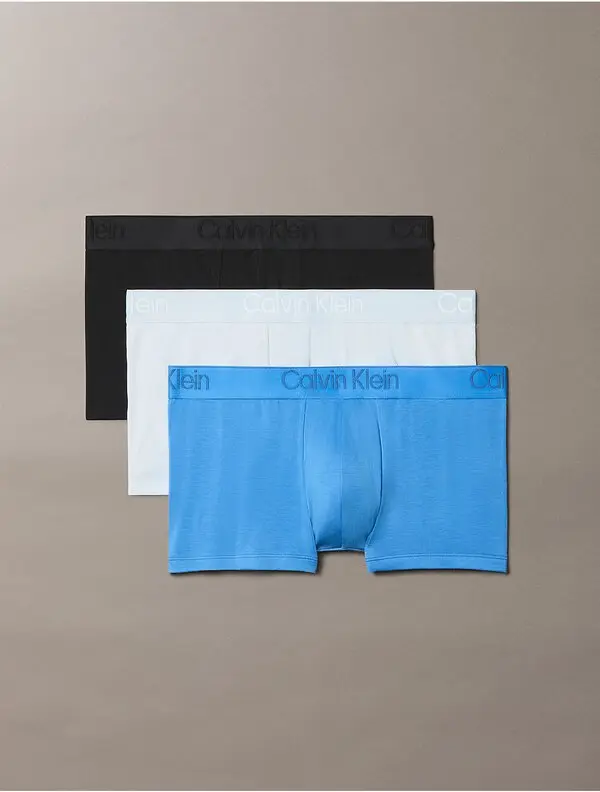 Calvin Klein 3-pack Low Rise Trunk - Poseidon Blue Multi
