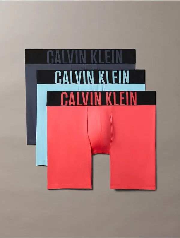 Calvin Klein Intense Power Micro 3-pack Boxer Brief - Ombre Blue/chilly Blue/punch Pink