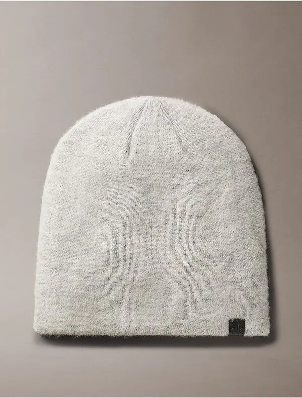 Calvin Klein Brushed Solid Beanie - History Heather