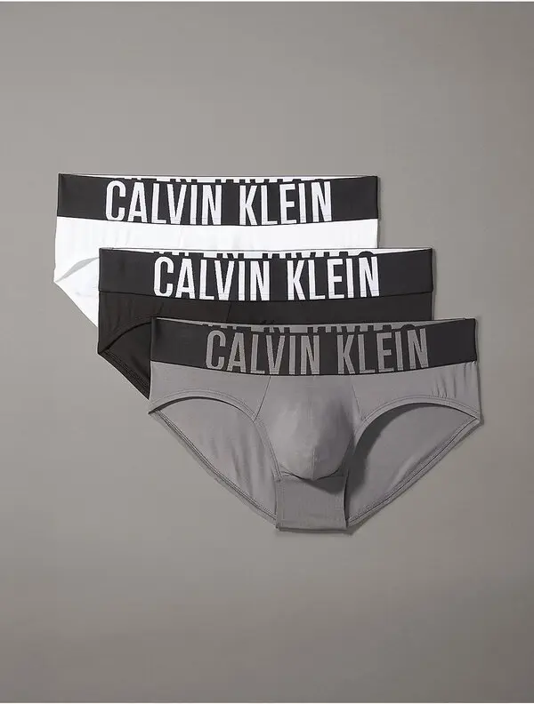 Calvin Klein Intense Power Micro 3-pack Hip Brief - Black / Grey Sky / White