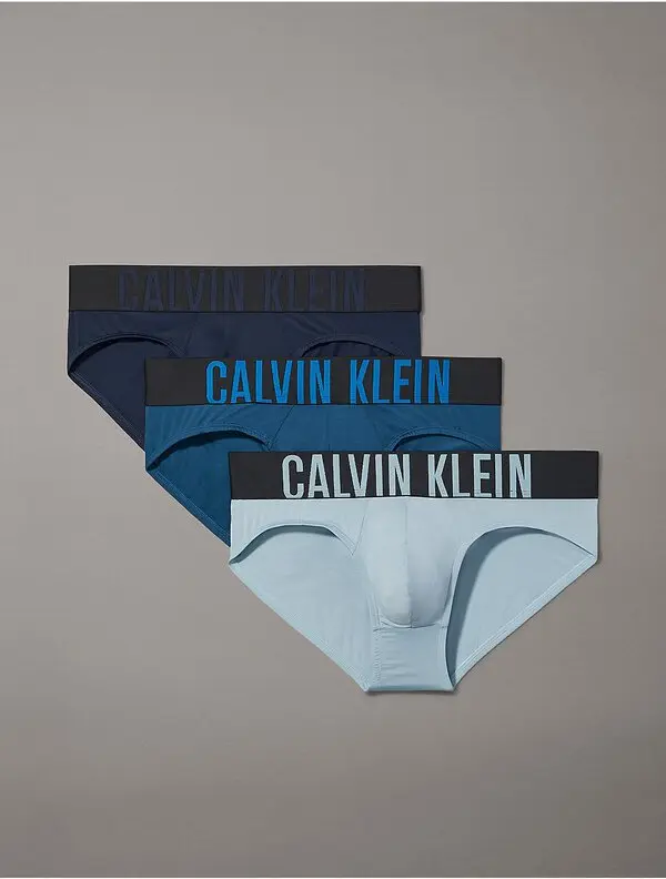 Calvin Klein Intense Power Micro 3-pack Hip Brief - Shoreline / Poseidon / Arona