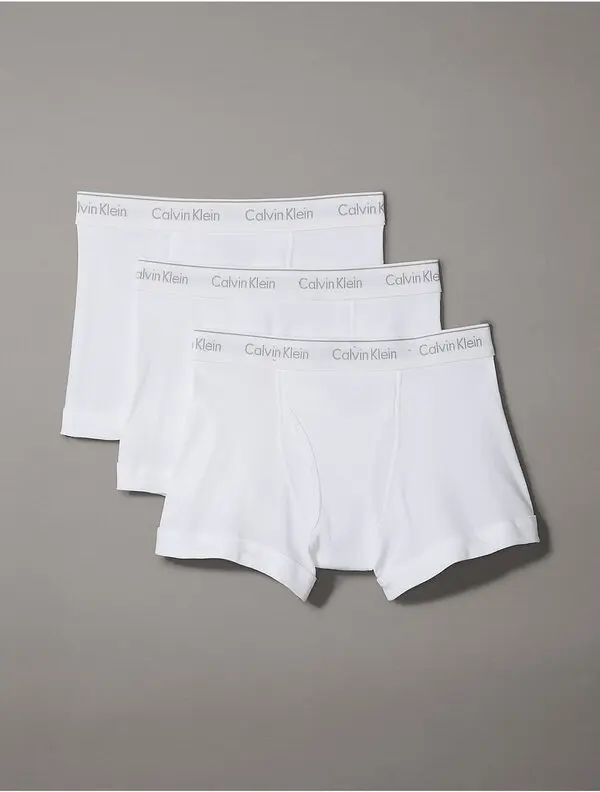 Calvin Klein Cotton Classics 3-pack Trunk - White