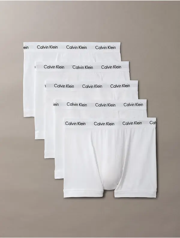 Calvin Klein Cotton Stretch 5-pack Trunk - Classic White