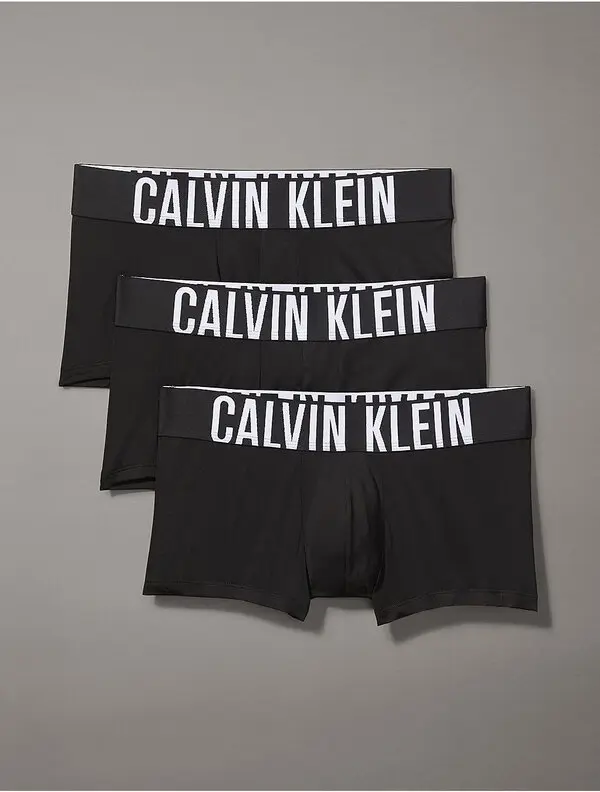 Calvin Klein Intense Power 3-pack Low Rise Trunk - Black