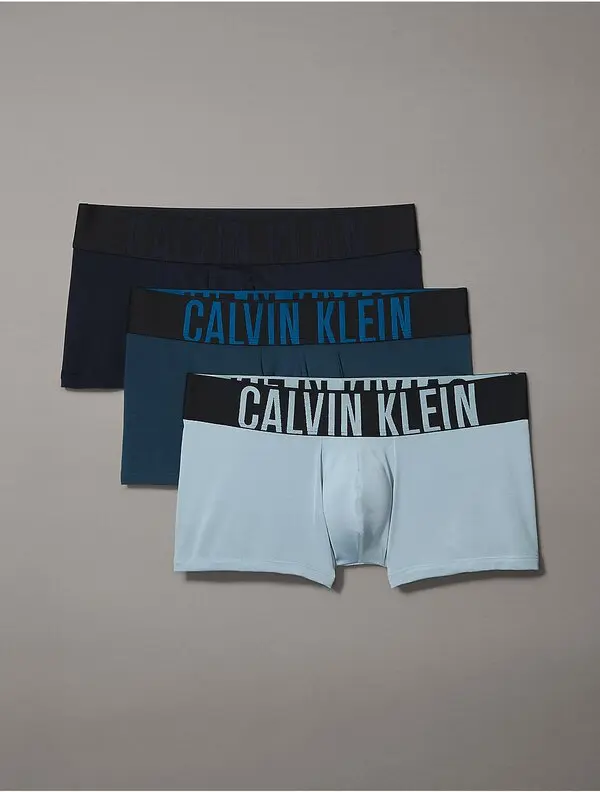 Calvin Klein Intense Power 3-pack Low Rise Trunk - Shoreline / Poseidon / Arona