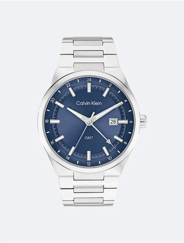 Calvin Klein Architectural Multifunction Bracelet Watch - Blue