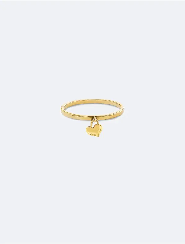 Calvin Klein Heart Charm Bangle - Gold