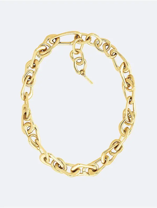 Calvin Klein Organic Chain Link Necklace - Gold