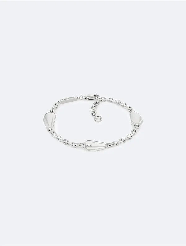 Calvin Klein Drop Chain Bracelet - Silver