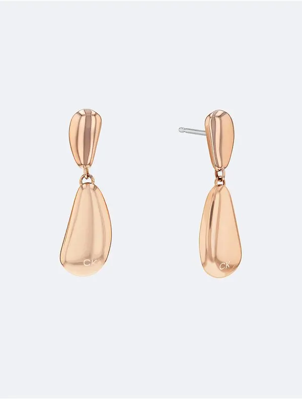 Calvin Klein Drop Earrings - Carnation Gold