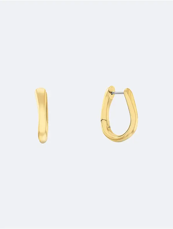 Calvin Klein Organic Chain Link Earrings - Gold