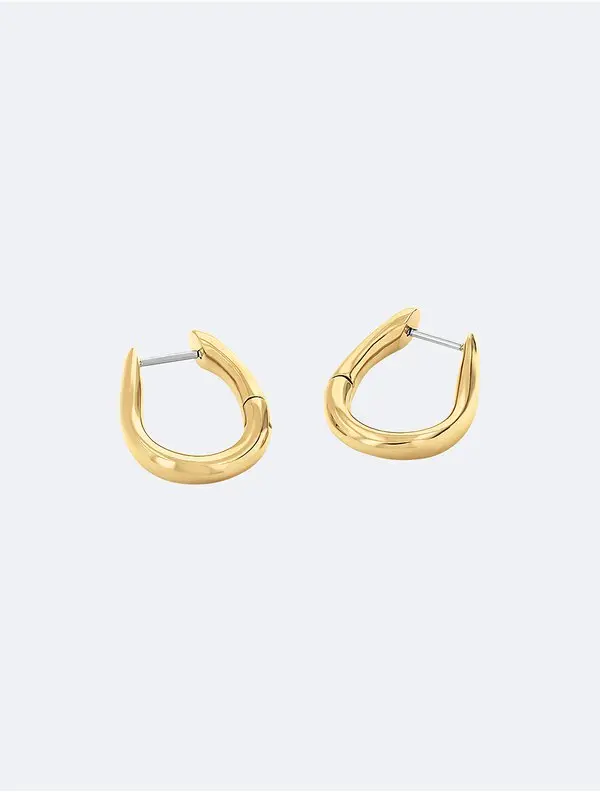 Calvin Klein Organic Chain Link Earrings - Gold