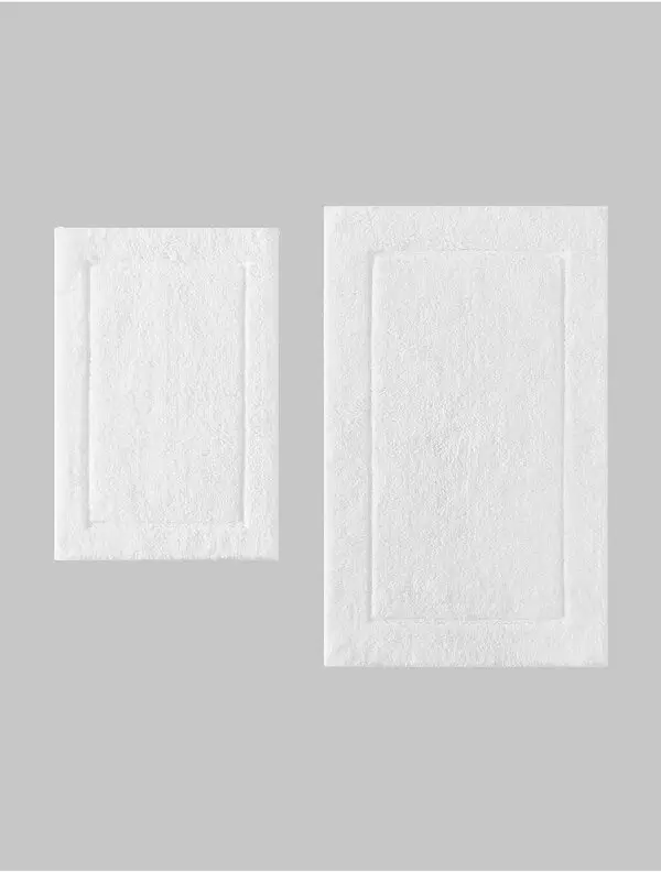Calvin Klein Essence Solid Tufted 2-pack Bath Rug Set - White