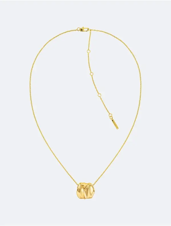 Calvin Klein Organic Shape Pendant Necklace - Gold