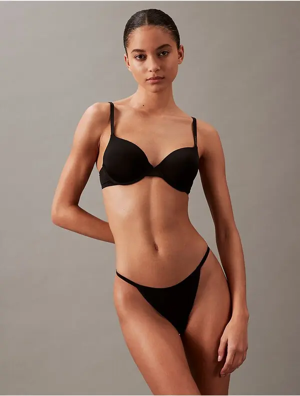 Calvin Klein Ideal Micro String Bikini - Black