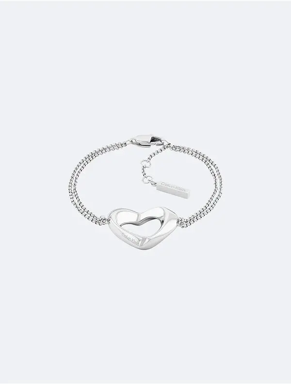 Calvin Klein Asymmetric Heart Bracelet - Silver