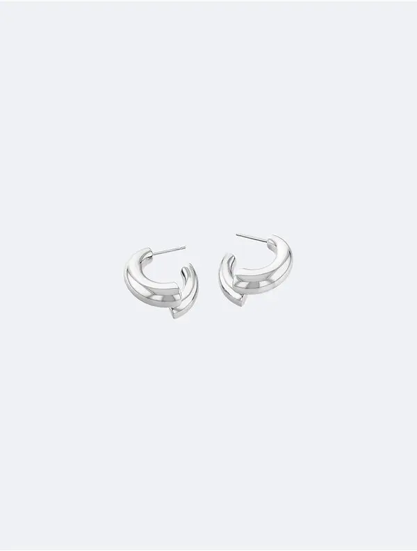 Calvin Klein Sculptural Round Earrings