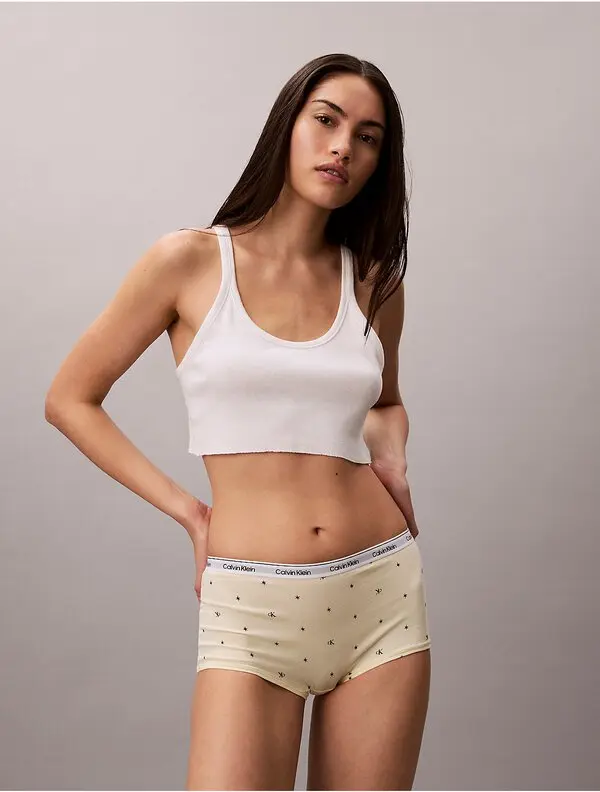 Calvin Klein Icon Logo Boyshort - Seeing Stars Pear Sorbet