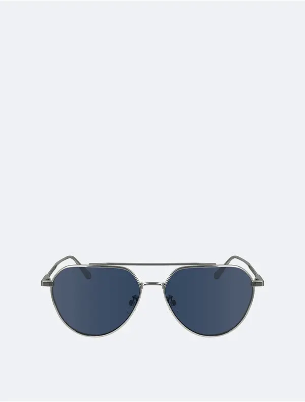 Calvin Klein Aviator Sunglasses - Silver
