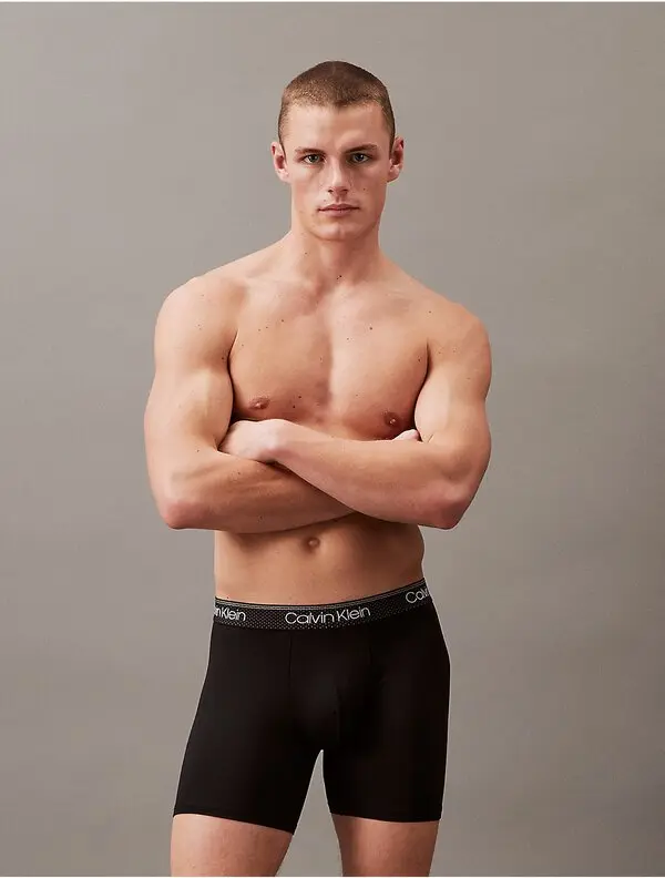 Calvin Klein Micro Stretch Cooling Boxer Brief - Black