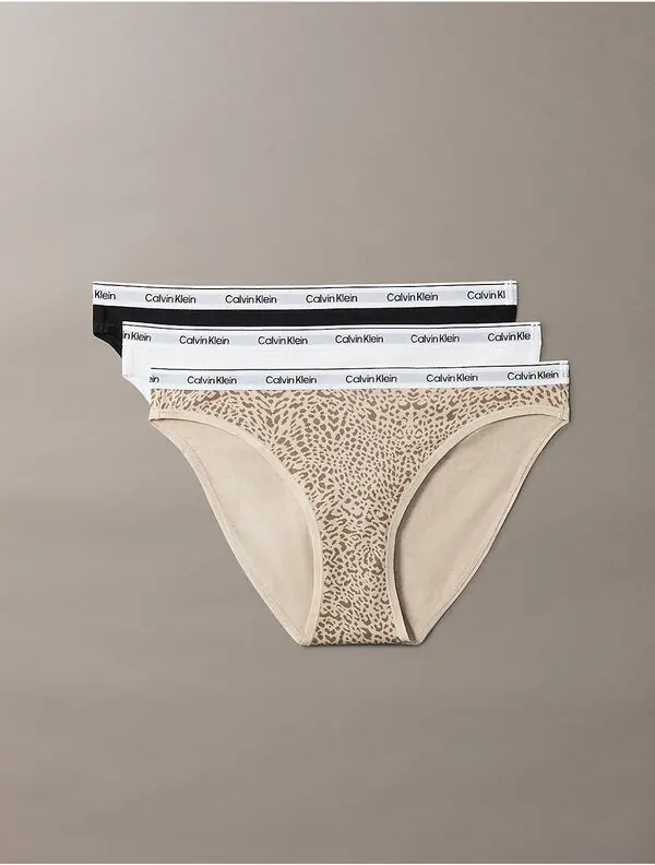 Calvin Klein Modern Logo 3-pack Bikini - Black Multi