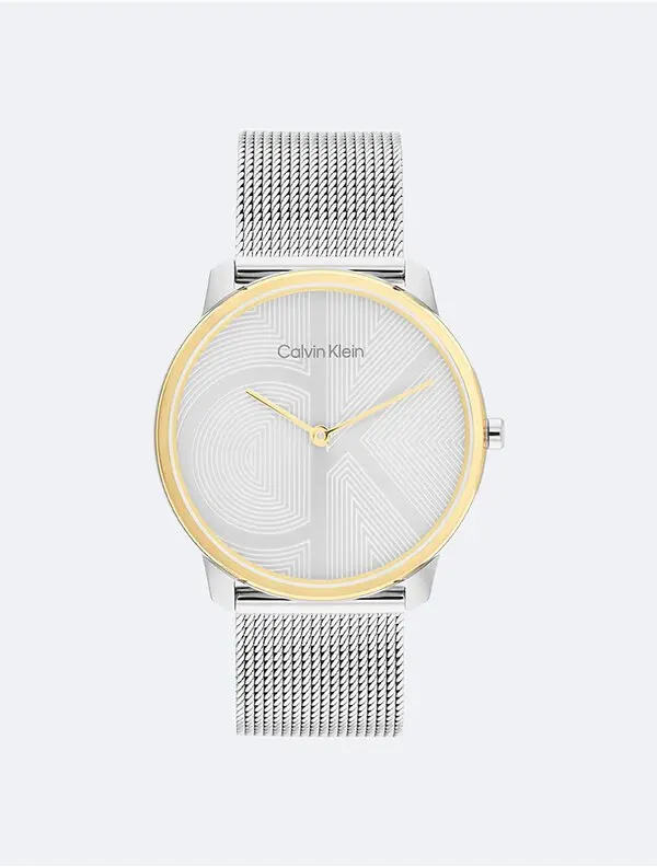 Calvin Klein Minimal Monogram Bracelet Watch - Silver / Stainless Steel