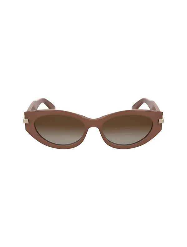 Calvin Klein Acetate Cat Eye Sunglasses - Opaline Rose