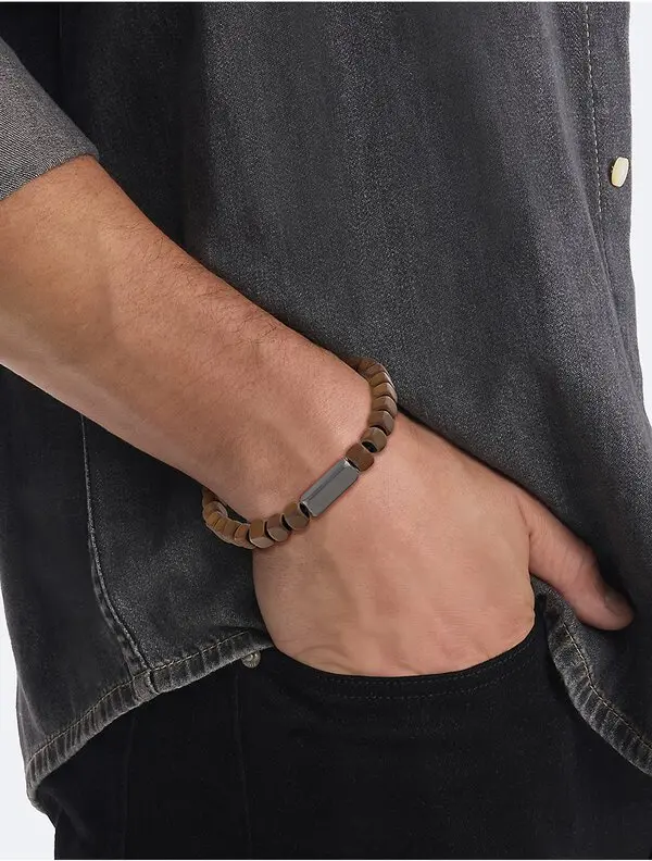 Calvin Klein Square Bead Bracelet
